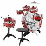 AZImport PS75A Red Kids Drum Set Musical Instrument Toy Playset, Red ...