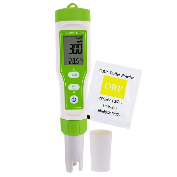 Medidor Orp Digital con calibración automática y tampón de polvo Orp, probador Orp de alta ...