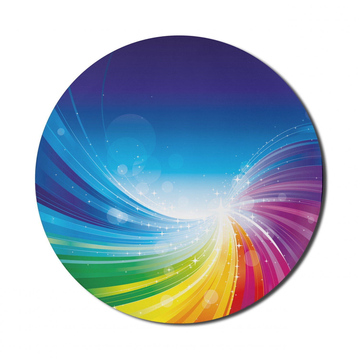 Colorful Mouse Pad for Computers, Funky Pop Art Radiant Lines Design in ...