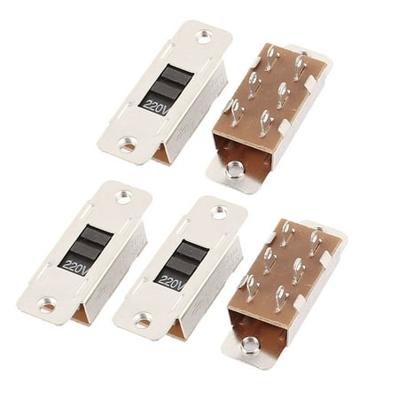 5Pcs 6 Solder Lug Pin DPDT 2P2T Voltage Selector Slide Switch AC 110V/220V | Walmart Canada