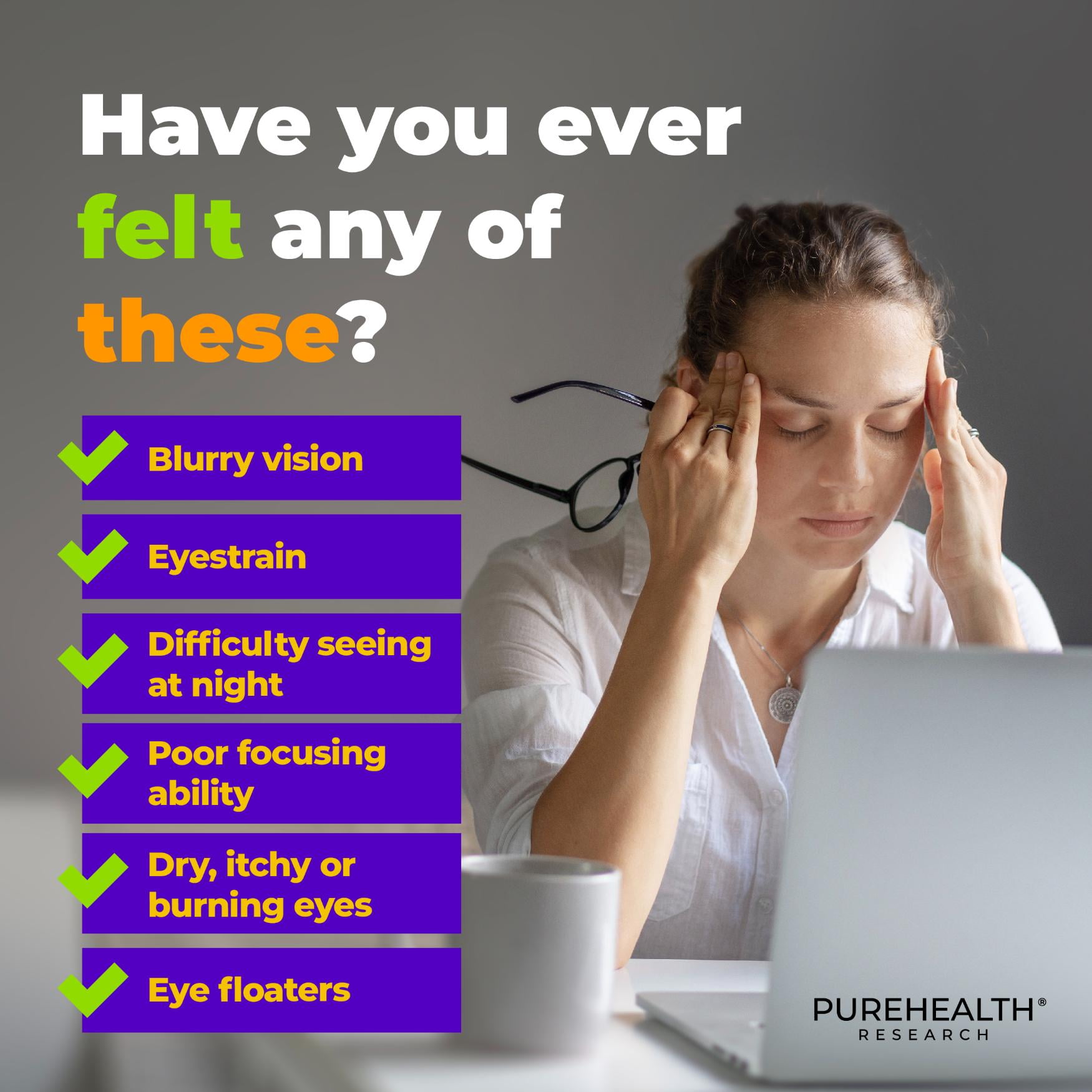 PureHealth Research Complete Vision Formula - Natural Eye Vitamins with ...