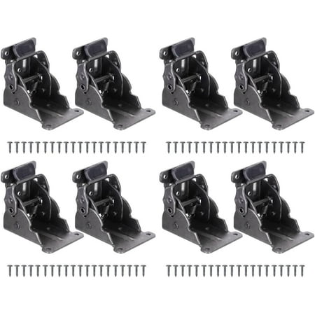 Shelf Brackets Heavy Duty 8 PCS 90 Degree self Locking Hinges for Table ...