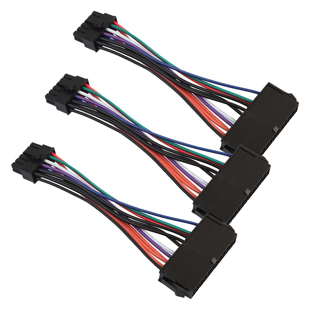 3Pcs 24Pin To 12Pin PSU Fuente De Alimentación Principal Cable ...