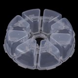 Household Plastic 8 Compartments Storage Box Case Organizer Container ...