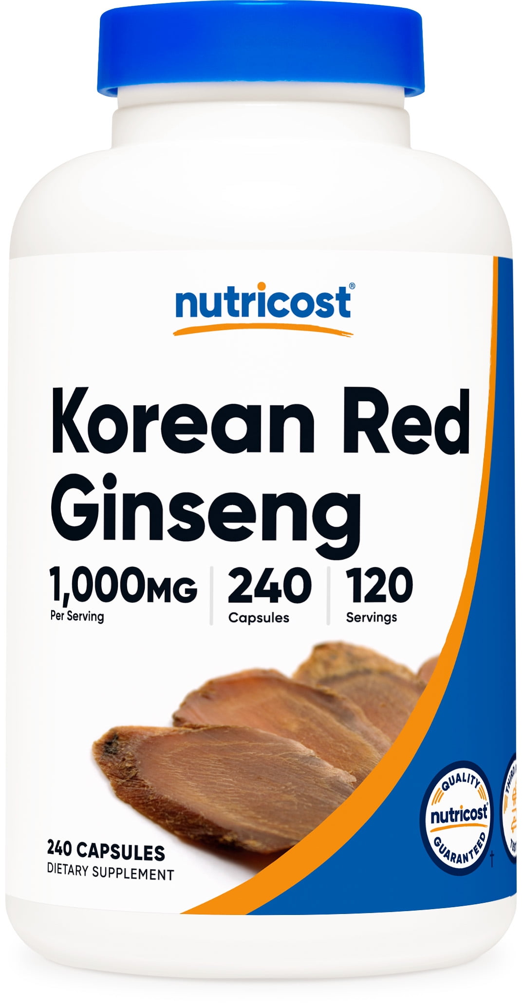 Nutricost Korean Red Ginseng 240 Capsules - 1000mg Extra Strength ...