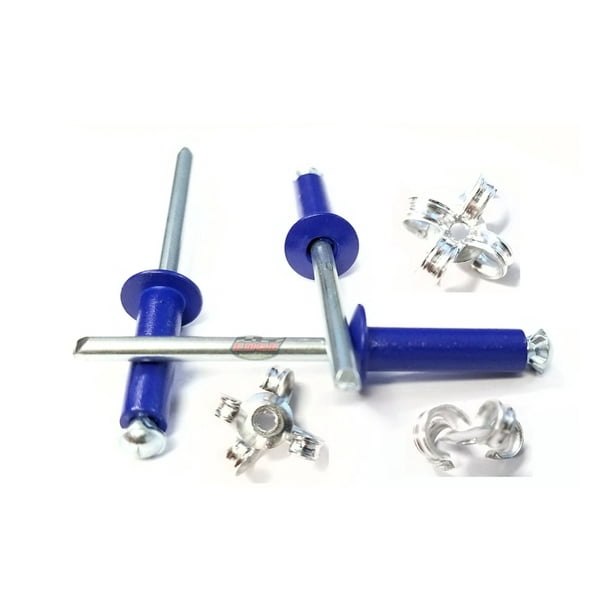 Dark Blue 3/16" Rivet Small Head Exploding Banana Peel Aluminum Pop ...