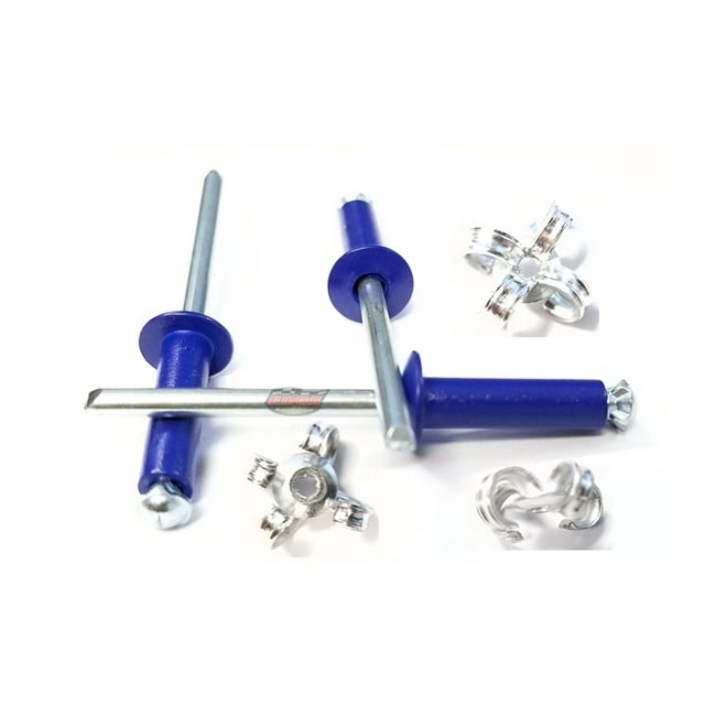 Dark Blue 3/16" Rivet Small Head Exploding Banana Peel Aluminum Pop ...