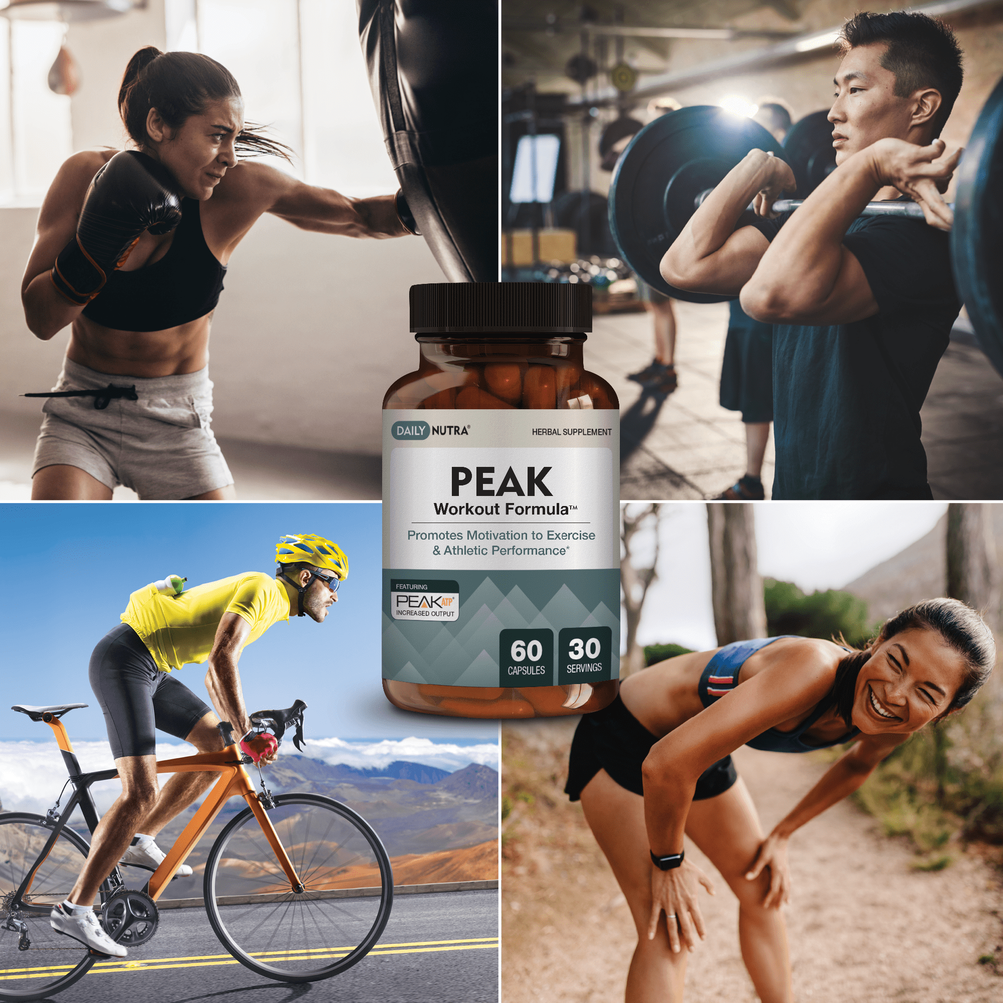 PEAK Workout Formula by DailyNutra – Improved Motivation and Exercise ...
