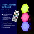 Sensory Lights for Autistic Children — 3pk Touch Hexagon Lights, Remote ...