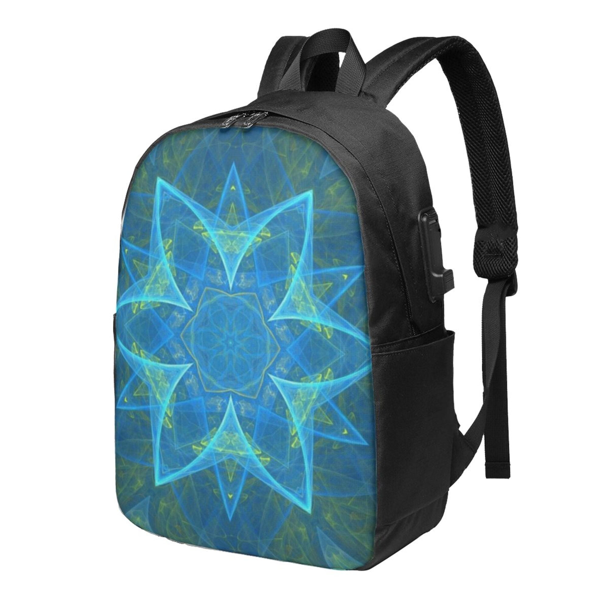 YFYANG 17-Inch Laptop Backpack, Mandala Art Pattern Fashion Travel Work ...