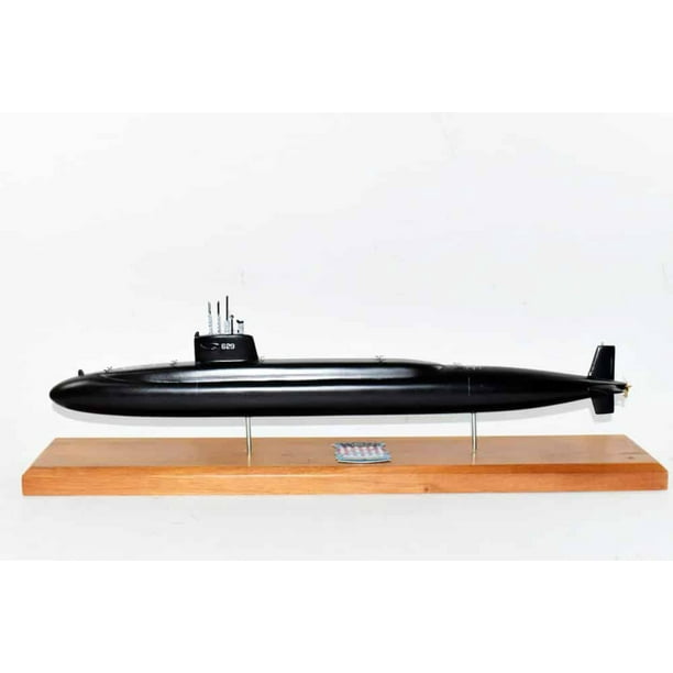 USS Daniel Boone SSBN-629 Submarine Model,Navy,Scale Model,Mahogany,20 ...