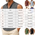 Chiccall Mens Cotton Linen Shirts Breathable Button Down Sleeveless ...