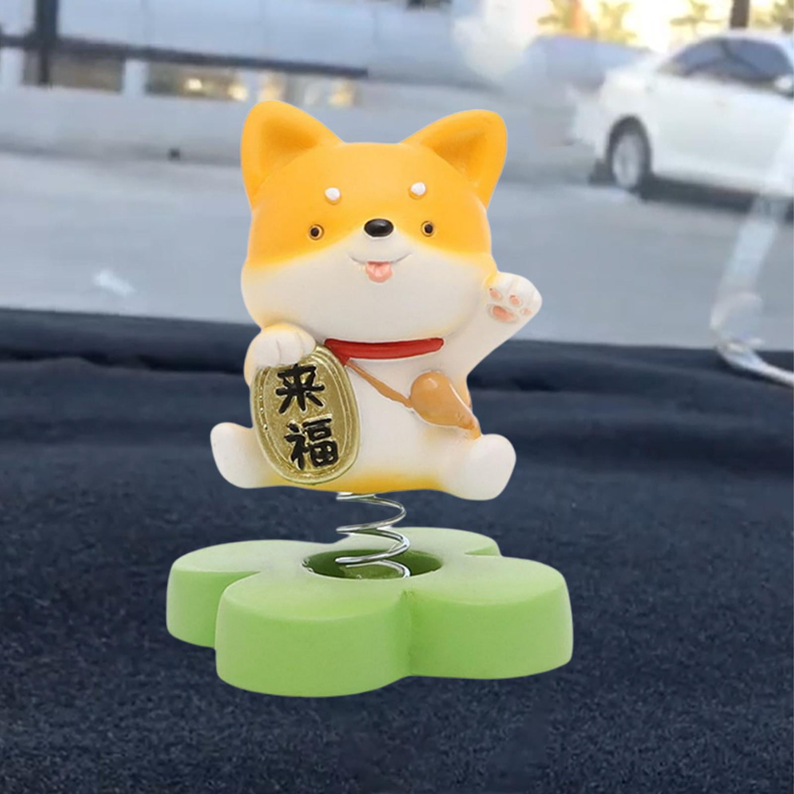 Mini Shaking Animal Bobblehead Ornament Craft Figurine Accessories ...