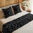 Bed Runner for King Size Bed, Abstract Style 3 Pcs Bedding Runner Set ...