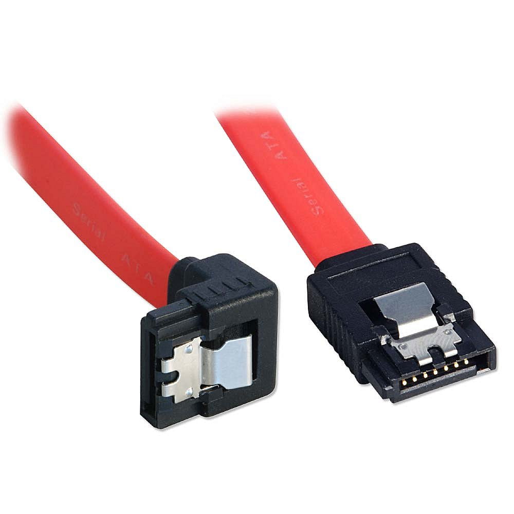 SATA Cable - Latching, Right-Angled (90‚°) Connector, 0.5m - Walmart.com