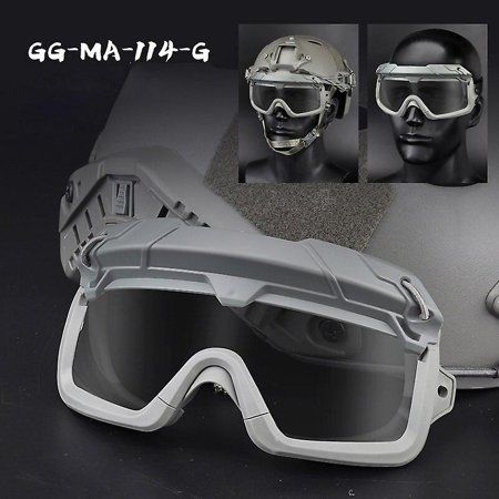 Multi-dimensional Split Tactical Goggles Compatible With Fast Helmet ...