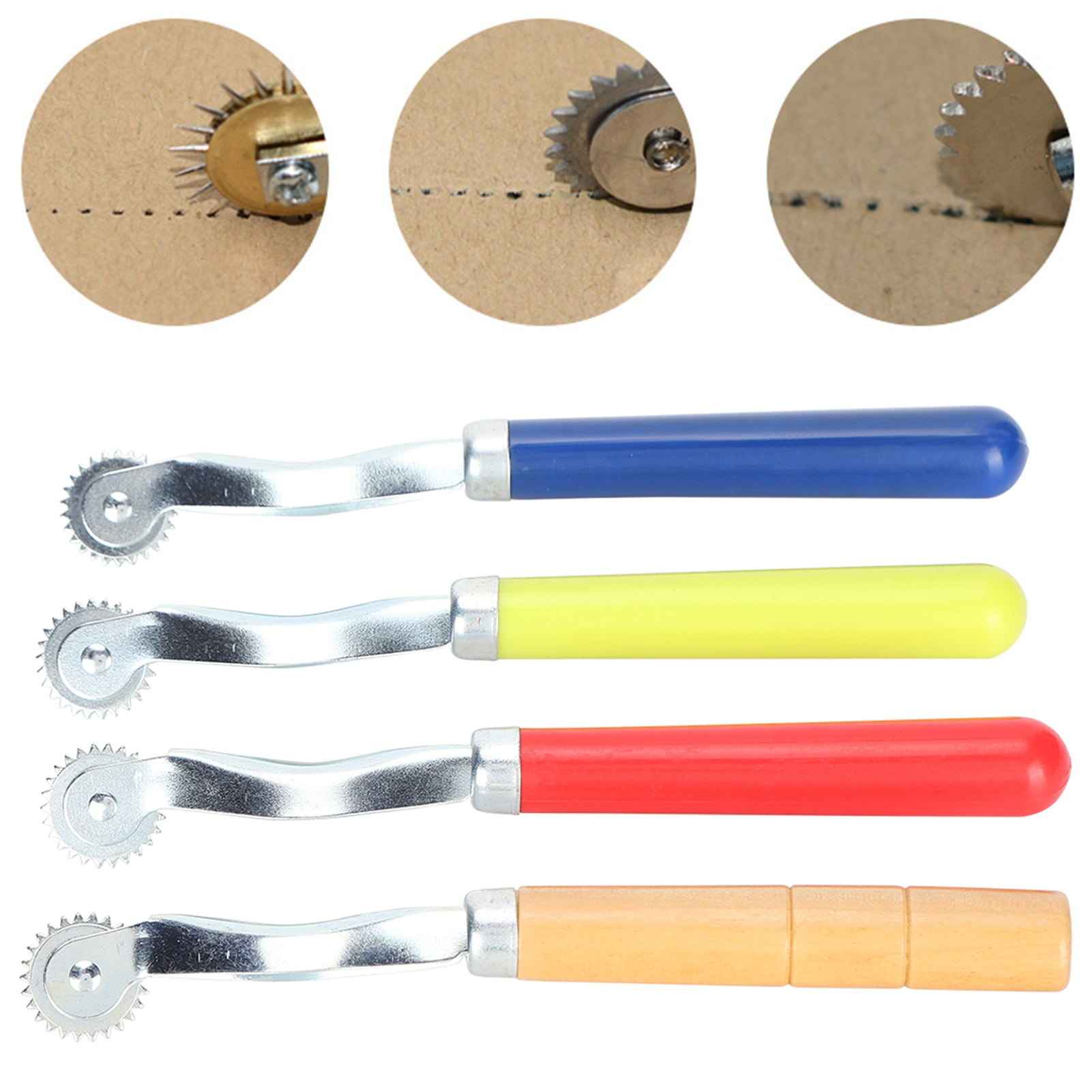 EBTOOLS 4x Tracing Wheel Wooden/Plastic Handle Stitch Marking Spacer ...