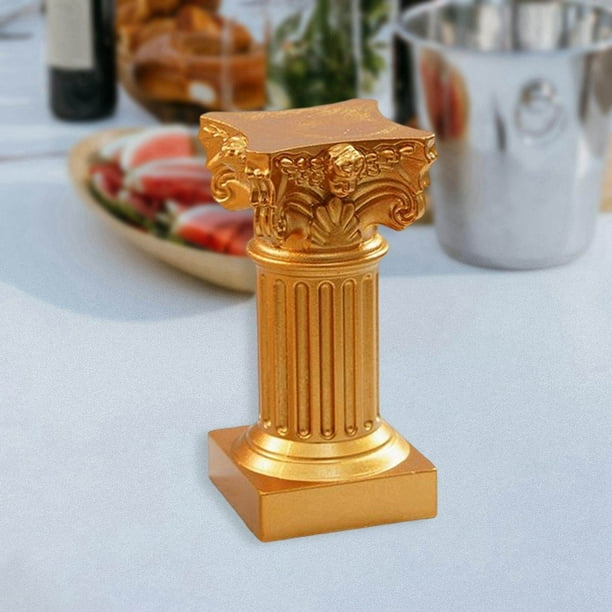 pitrice Miniature Roman Pillar Statue Pedestal Stand for Wedding Home ...