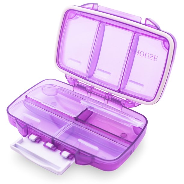 Weekly Travel Pill Organizer Moisture Proof,Oversize 7 Compartment ...