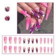 Nail Acrylic Coffin Extra Long On Nails French Tip Nails Long Short Coffin Shaped Nails Coffin