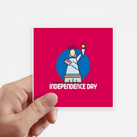 Independence Day Freedom Unity Sticker Square Waterproof Stickers ...