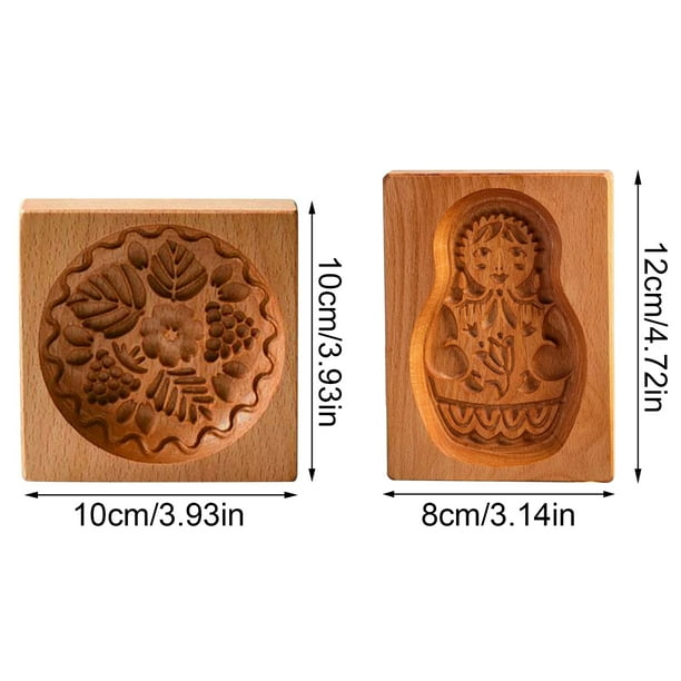 Wooden Cookie Mold,Wooden Cookie Cutter Baking Baking Mold Wooden ...