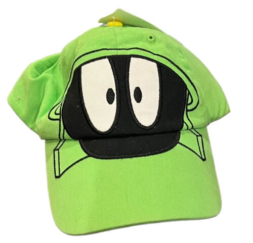 Looney Tunes Marvin Martian Embroidered Hat Cap Green Black Halloween ...