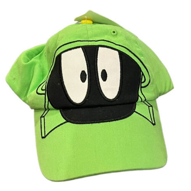 Looney Tunes Marvin Martian Embroidered Hat Cap Green Black Halloween ...