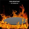 20 36round Tempered Glass Table Top Black Glass 14 Thick Round Polished Edge