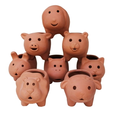 Zoo Animal Plant Pots by Super Happy - Giraffe Hippo Zebra Polar Bear ...