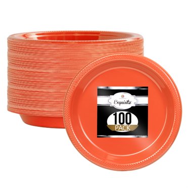 Plastic Neon Dinner Party Plates, Assorted Colors - Walmart.com