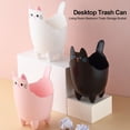 Cat Shape Desktop Trash Can - Without Cover, Large Capacity, Garbage ...
