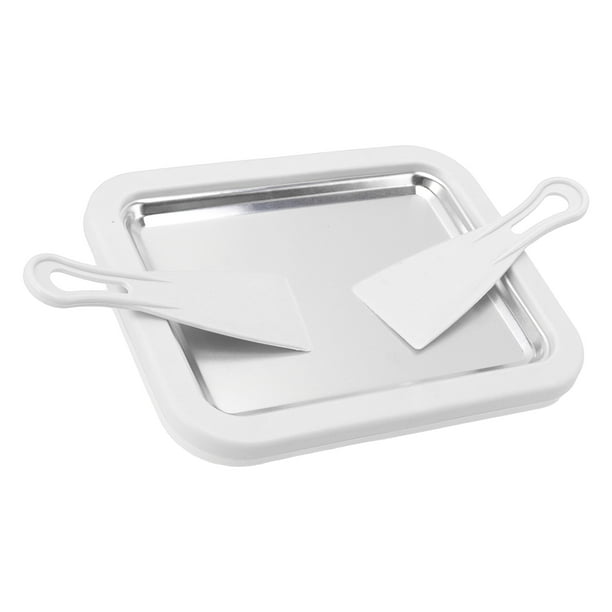 Ice Cream Roller Plate, Anti Griddle Pan With 2 Spatulas 1L Capacity ...