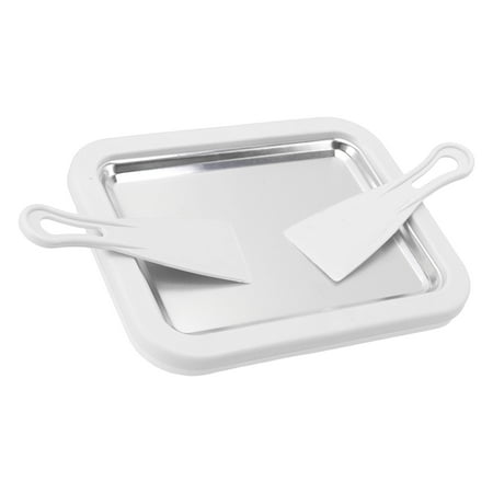 Ice Cream Roller Plate, Anti Griddle Pan With 2 Spatulas 1L Capacity ...