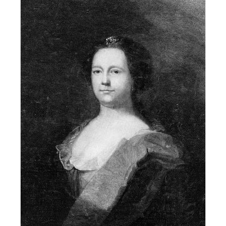 Deborah Read Franklin /N(1708-1774). Mrs. Benjamin Franklin. Wood ...