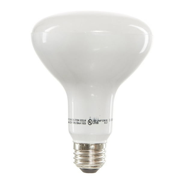 Luxrite 9W BR30 Dimmable LED 3500K Natural White Light Bulb - Walmart ...
