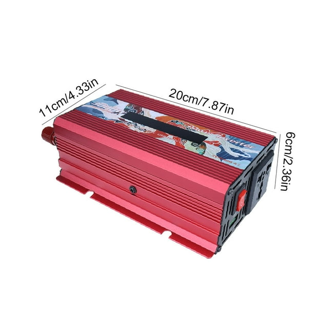 Power Inverter Solar DC 12V to AC 110V Screen Display Adaptor Short ...