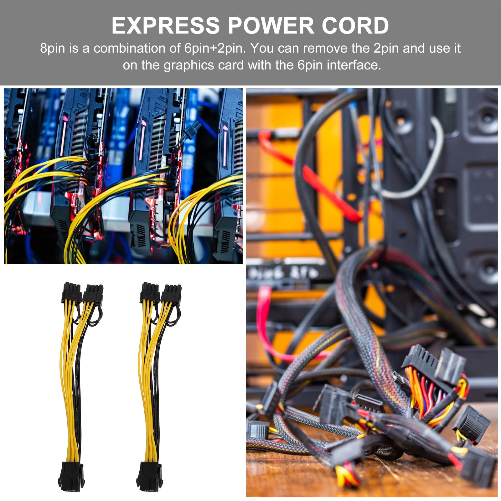 Buy Graphics Cards Extension Cord 10 PCS Practical Professional ...