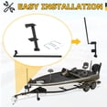 Kojem Black Steel 2 Steps Boat Trailer Universal Accessory: Easy ...