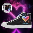 Coolcustomize Trend Men's High-top Shoes | Colorful Heart "I Love You ...