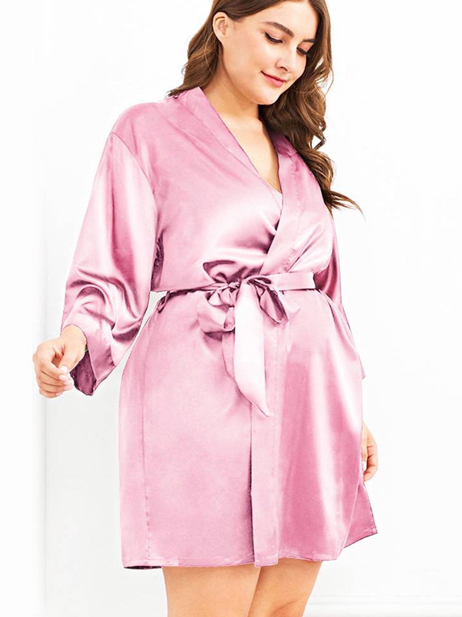 PALACLOTH Women Plus Size Bathrobe Sleepwear Sleep Robes - Walmart.com