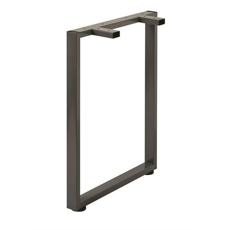 Hirsh Open Desk Metal O-Leg 28.9 X 23.5 inch For Support in Charcoal ...