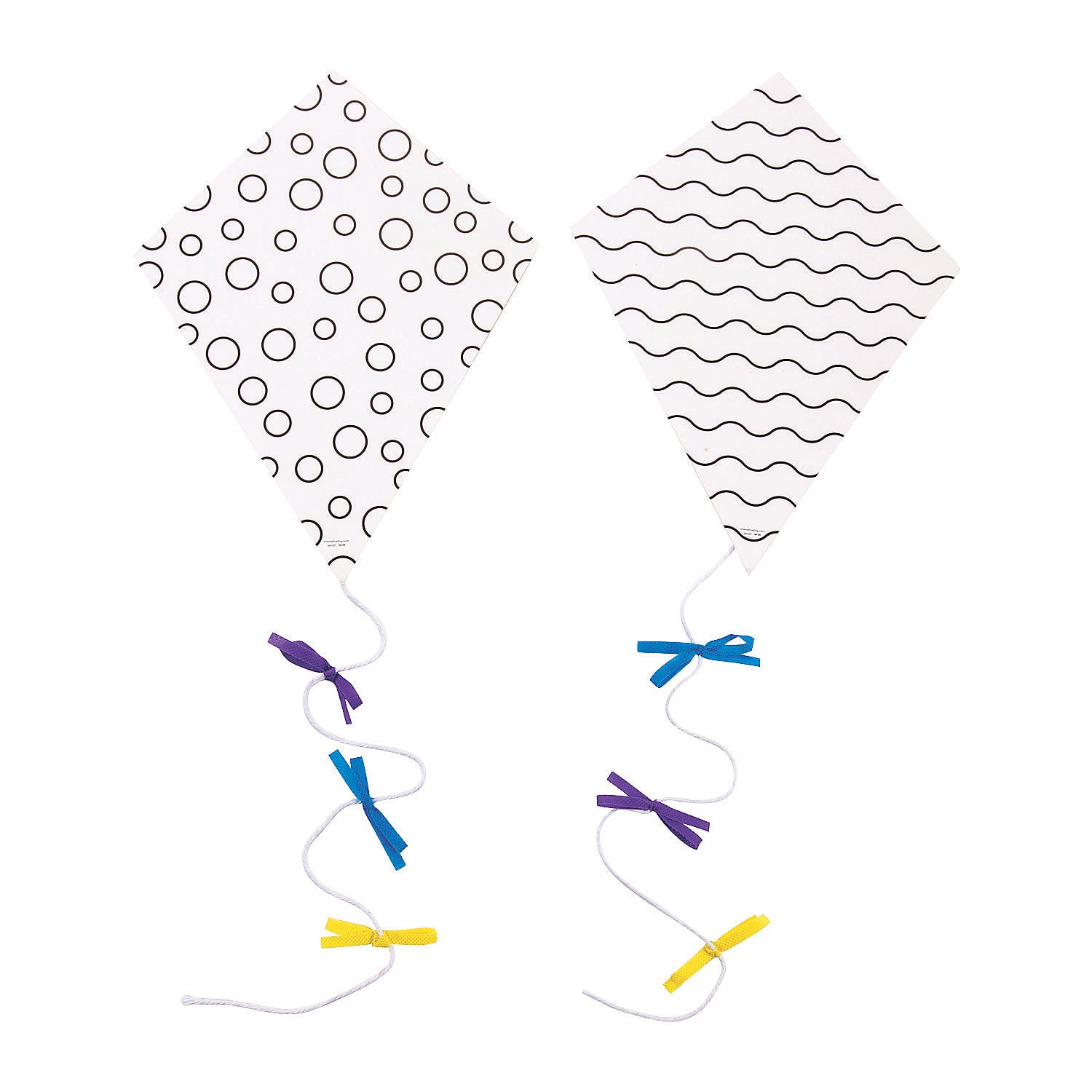 Color Your Own Paper Kite Signs - Craft Kits - 12 Pieces - Walmart.com