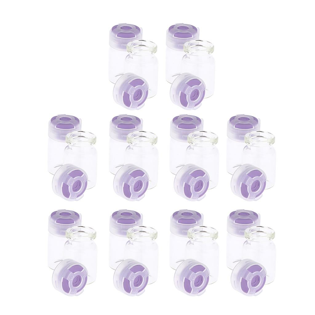 20 Pieces Per Sealed Borosilicate Glass Vial Bottles - , 5ml - Walmart.com