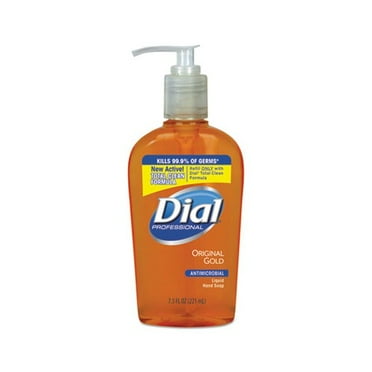 Dial Antimicrobial Liquid Hand Soap, Gold, 2 oz Bottle, 48 Bottles per ...