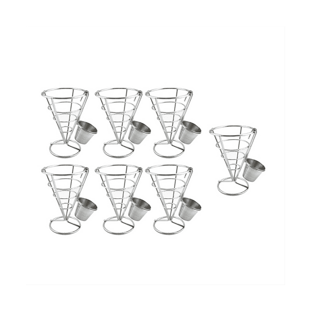 Qtmnekly French Fries Basket Single Head French Fries Rack 7 Pieces of ...