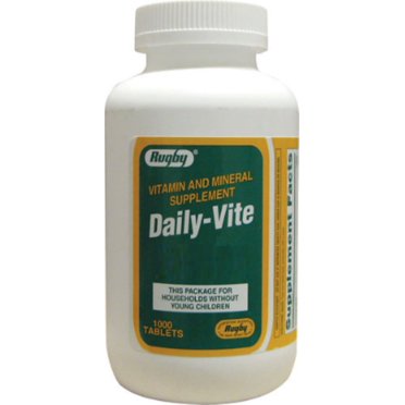 Rugby Daily-Vite Multivitamin Tablets with Iron & Beta-Carotene 1000 ...