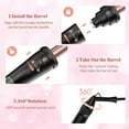 Curling Iron Set, 5 in 1 Curling Wand Hair Waver & 3 Interchangeable ...