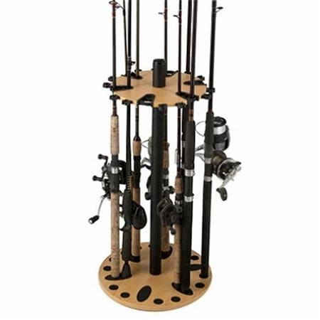 24 Fishing Rod Spinning Round Storage Rack - Walmart.ca