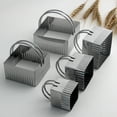 Drrntien 5Pcs Square Biscuit Cutter Baking Pastry Cake Tools Dessert ...